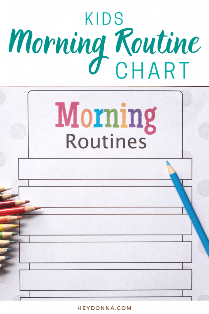 FREE Morning Routine Chart for Children